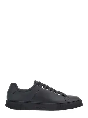 FERRAGAMO Low Top Sneaker - Black