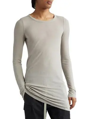 Rick Owens Forever Rib Jersey T-shirt Pearl