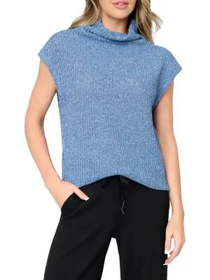 GIBSONLOOK GIBSONLOOK Funnel Neck Sweater Denim Blue