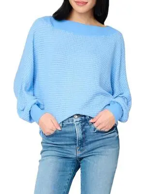 GIBSONLOOK Open Weave Sweater - Cornflower Blue