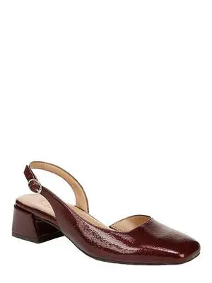 Naturalizer Jayla D'orsay Slingback Pumps - Cranberry Red Faux Leather