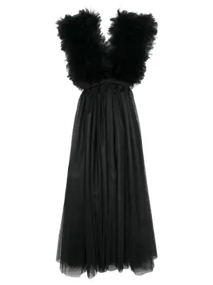 Alchemy Fashions X Lia Aram Tulle Maxi Dress - Black