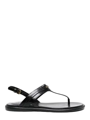 Isabel Marant Nya Leather Slingback Sandals - Black