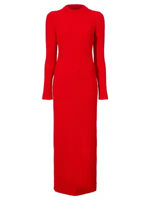 Proenza Schouler Lara Knit Maxi Dress - Red