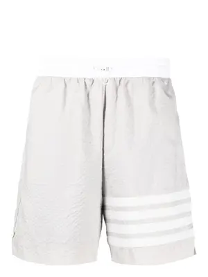 Thom Browne 4-bar Stripe Track Shorts - Grey