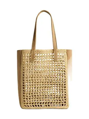 Khaite Zoe Raffia Tote Natural