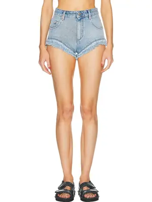 Isabel Marant Isabel Marant Eneidao Denim Shorts Ice Blue