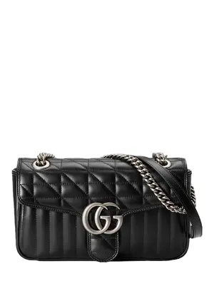 Gucci GG Marmont Medium Shoulder Bag Black
