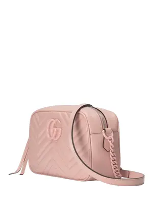 Gucci GG Marmont Medium Shoulder Bag Light Pink Leather