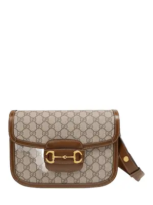 Gucci Gucci Horsebit 1955 Medium Shoulder Bag Gg Supreme/brown