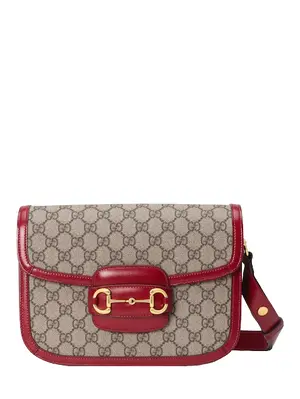 Gucci Gucci Horsebit 1955 Medium Shoulder Bag Gg Supreme/red