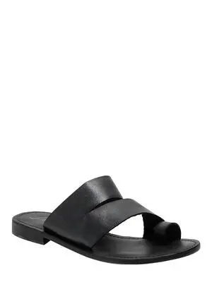 Free People Abilene Toe Loop Sandals - Washed Black