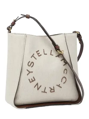 Stella McCartney Stella McCartney Stella Logo Shoulder Bag Birch White