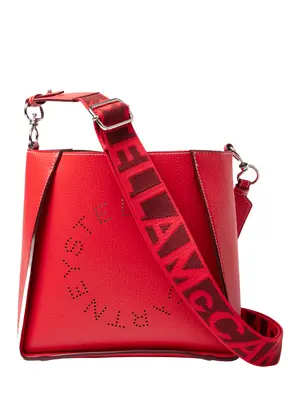 Stella McCartney Stella McCartney Stella Logo Shoulder Bag Bright Red