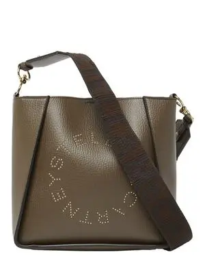 Stella McCartney Stella McCartney Stella Logo Shoulder Bag Chocolate Brown
