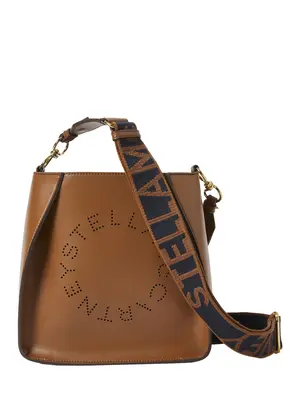 Stella McCartney Stella McCartney Stella Logo Shoulder Bag Cinnamon
