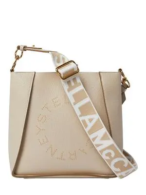 Stella McCartney Stella McCartney Stella Logo Shoulder Bag Cream