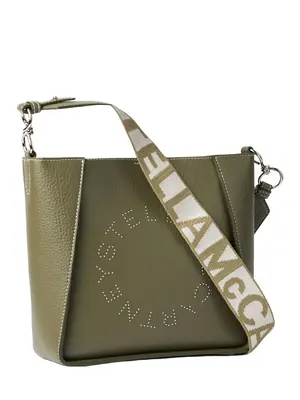 Stella McCartney Stella McCartney Stella Logo Shoulder Bag Military Green