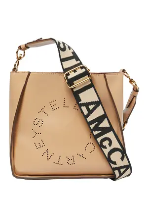 Stella McCartney Stella McCartney Stella Logo Shoulder Bag Natural