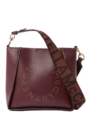Stella McCartney Stella McCartney Stella Logo Shoulder Bag Plum