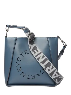 Stella McCartney Stella McCartney Stella Logo Shoulder Bag Thunder