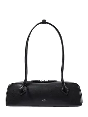 Alaïa Le Teckel Leather Shoulder Bag - Black