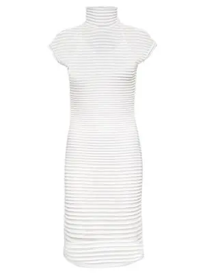 Alaïa Striped Minidress - White