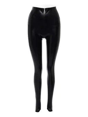 Alaïa Latex Leggings - Black