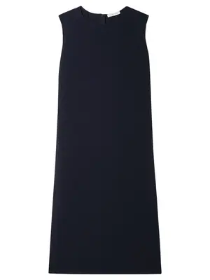 THE ROW The Row Mirna Crepe Midi Dress Midnight Blue