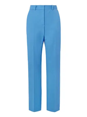 JOSEPH Coleman Gabardine Trousers - Blue
