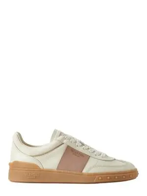 Valentino Garavani Two-tone Leather Sneakers - White