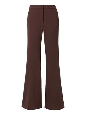 Gabriela Hearst Gabriela Hearst Desmond Flared Wool-Crepe Pants Red