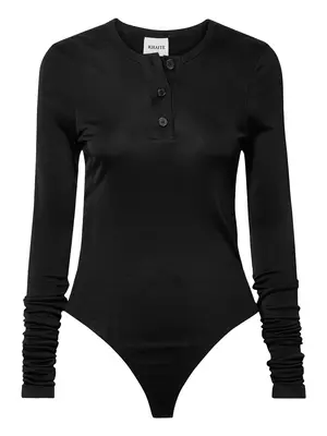 Khaite Janelle Stretch-jersey Bodysuit - Black