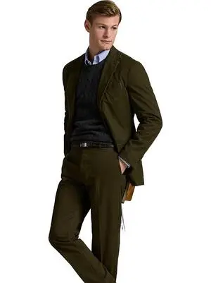 Ralph Lauren Stretch Chino Suit Trouser - Dark Loden