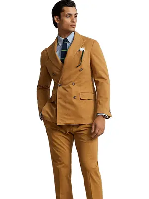Ralph Lauren Stretch Chino Suit Trouser Rustic Tan