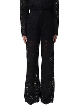 Dolce & Gabbana Wide Leg Trousers - Black