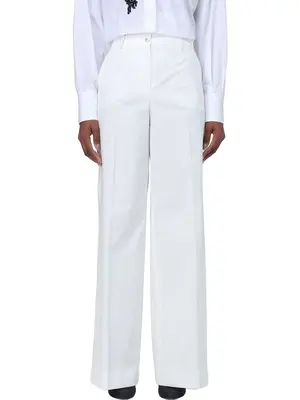 Dolce & Gabbana Wide Leg Pants - White