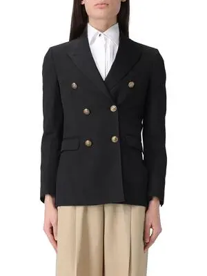 GOLDEN GOOSE Double Breasted Jacket With Notched Lapel - Black