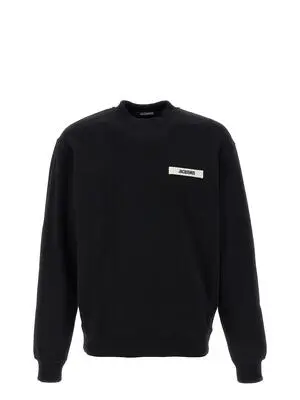 Jacquemus Le Sweatshirt Gros Grain Black