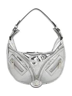 Versace Repeat Hobo Shoulder Bag - Silver