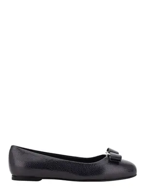 FERRAGAMO Varina Ballerina Flats - Black