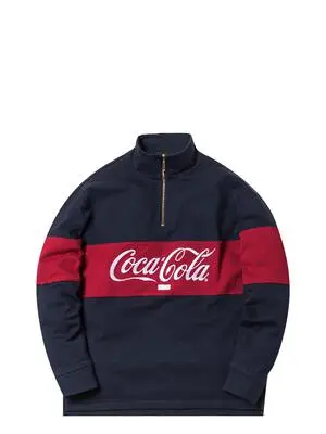 Kith X Coca-cola Quarter Zip Rugby - Blue