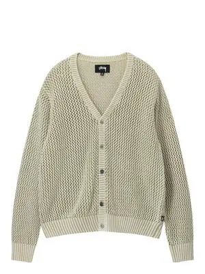 StÜssy Loose Gauge Cardigan - Cream