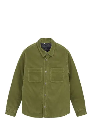 StÜssy Cord Quilted Overshirt 'olive - Green