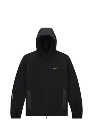 トップス Stussy x Nike Fleece Zip Up Hoodie Black Men's Nike x Stussy Loose Fit Hoodie Pullover Fleece Zip Jacket