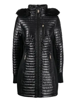 Michael Kors Hooded Padded Coat - Black