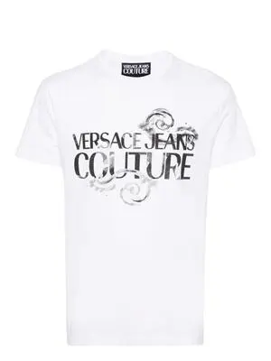 Versace Logo-print Cotton T-shirt - White