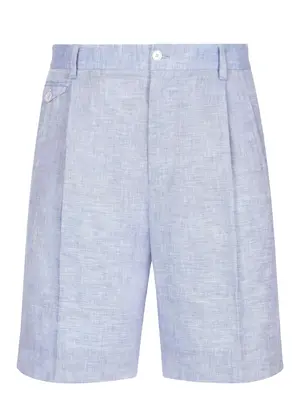 Dolce & Gabbana Linen Shorts - Blue