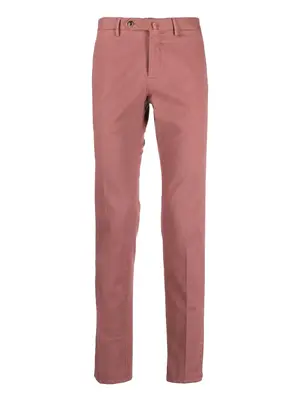 PT TORINO Mid-rise Tapered Chinos - Pink