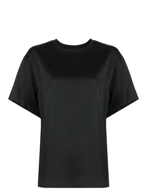 JUUN.J Round-neck Short-sleeve T-shirt - Black